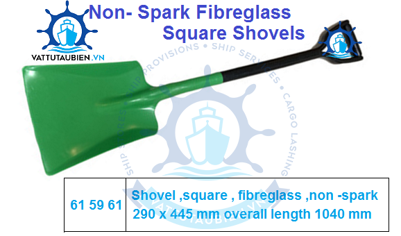 NON-SPARK FIBREGLASS SQUARE SHOVEL - IMPA CODE 615961