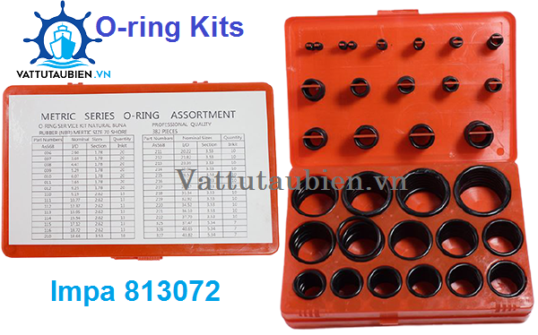 HỘP GIOĂNG CAO SU CHỊU DẦU 30 LOẠI/382 CÁI/HỘP-IMPA 813072