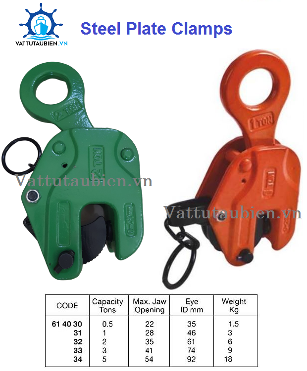 Steel Plate Clamps - Vật Tư Tàu Biển