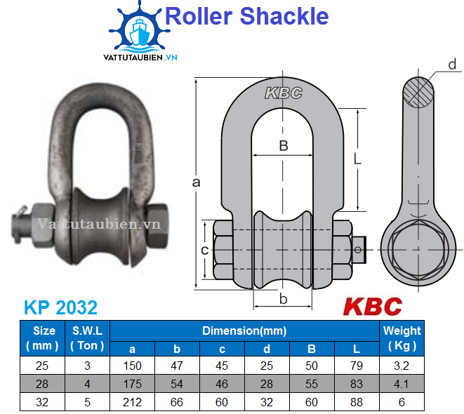 Roller Shackle - Vật Tư Tàu Biển