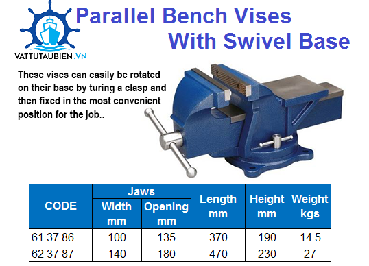 Parallel Bench Vises - Vật Tư Tàu Biển